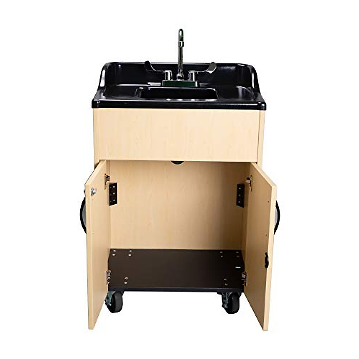 Waterworks Concession Sinks Premier Portable Handwashing Station with Hot Water - Maple