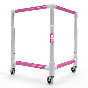 SkateRanger Legend Adjustable Height SkaterAid, Roller Skate Trainer for Children, Skating Aid Walker with Wheels, Pink