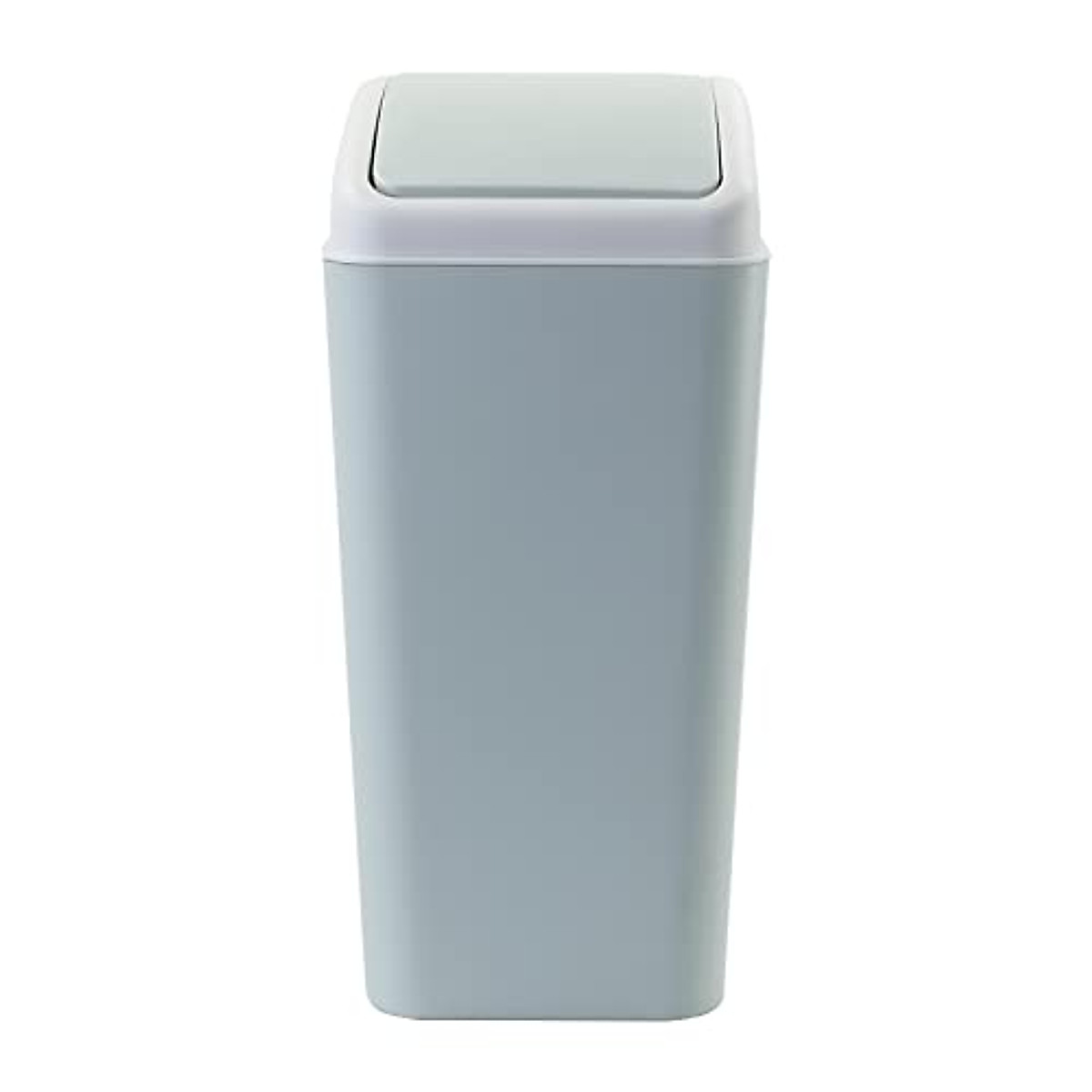 Bringer 4.5 Gallon Kitchen Swing Top Trash Can, Plastic Garbage Can with Swing Lid, Blue