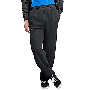 Hanes mens Hanes Comfortsoft Ecosmart Men's Fleece Sweatpants, Charcoal Heather, Large US