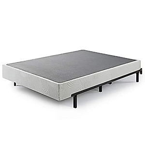 ZINUS Quick Lock Metal Smart Box Spring / 9 Inch Mattress Foundation / Strong Metal Structure / Easy Assembly, Full, White