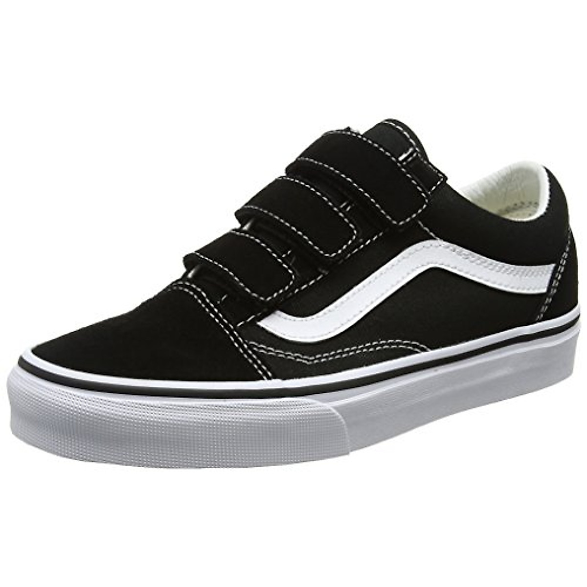 Vans Unisex Adults' Old Skool V Trainers, Black(Black/True White(Suede/Canvas)), 8.5 UK 42.5 EU