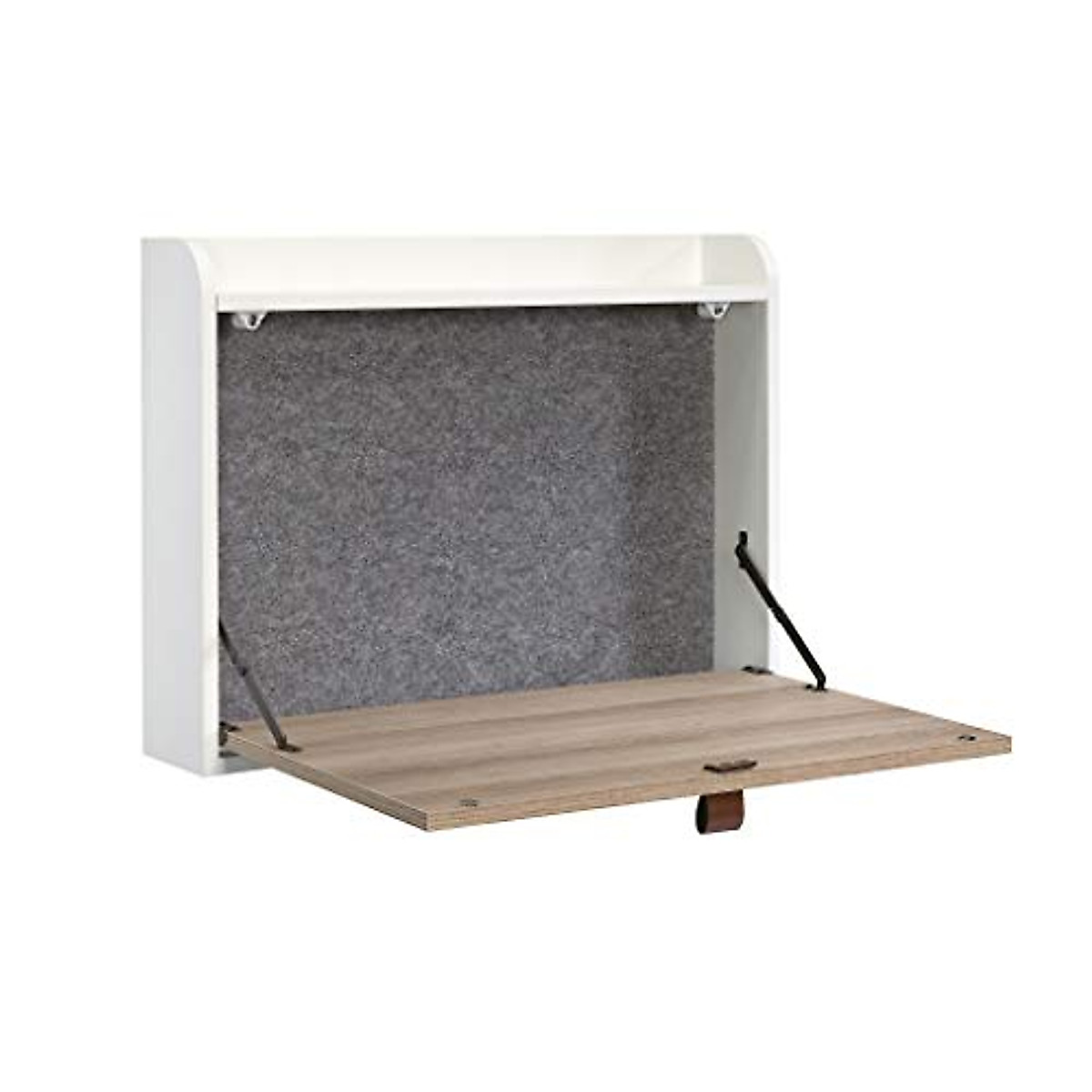 Sauder Anda Norr Wall Desk, White Finish