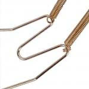 Plate Hangers,Dish Spring Holder Metal Hanging Holder,Wall Fixed Invisible Hook Display Plate Stainless Steel Decorative Wire Plate Holders(8 inch)