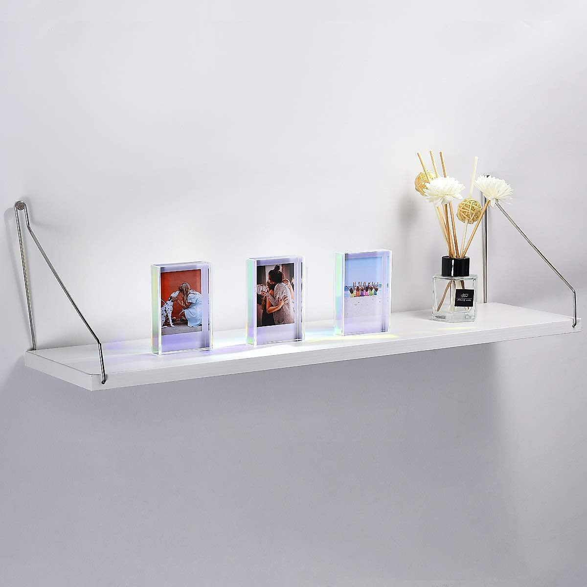Instax Mini Photo Frames 2x3, Polaroid Picture Frame, Iridescent Acrylic Picture Frames for Desktop & Tabletop, Mini Instant Photo Frames for Fujifilm & Polaroid Film (3 Pack)Polaroid Frame for Photos