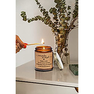 Memorial Gifts, Remember an Angel, Remembrance Gift, Candle for Loss of Loved one - Funeral, Infant Loss, Miscarriage or Pet Loss, Sympathy Gifts, Condolence Candle Gift for Bereavement
