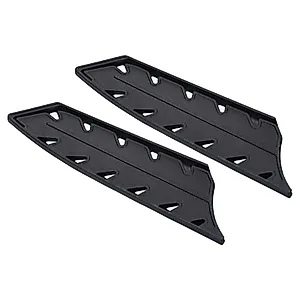 PATIKIL Plastic Safety Knife Cover Sleeves for 8" Chef Knife or 7" Santoku Knife, 2 Pack Knives Edge Guard Blade Protector Universal Knife Sheath, Black
