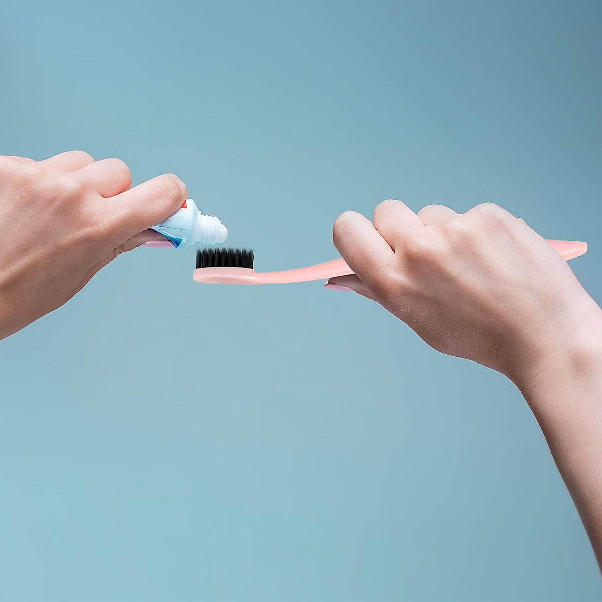 Revele: Pack of 4 Dentist Approved Charcoal Infused Toothbrushes, Clean and Sleek, 4 Colors, Toothbrushes for Men and Women