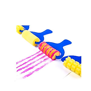 Art & Craft Painting Drawing Tools Mini Flower Sponge Brush Set Fun Kits Early DIY Learning