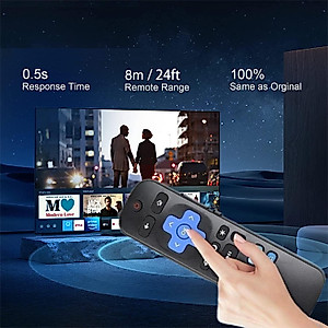 Rupmmehon (Pack of 2) Replacement Remote Control Universal for Roku TV/for Hisense/Element/TCL/Sharp/Onn/Philips/Hitachi/JVC Roku Series Smart TVs