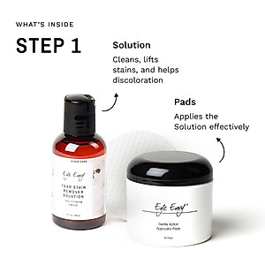 Eye Envy Cat Tear Stain Remover Starter Kit with ProPowder Brush | Stain Solution, Applicator Pads, Stain Powder and Small Applicator Brush | Lasts 30-45 Days