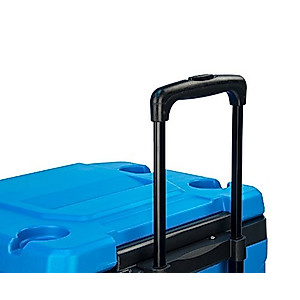 Igloo Latitude 60qt Roller Cooler, Fiesta Blue/Obsidian Gray