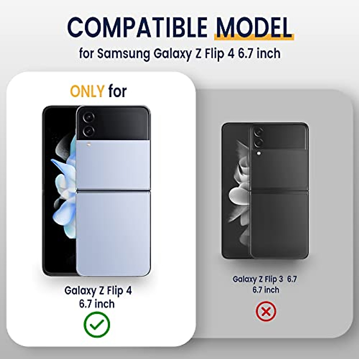 Goton for Samsung Z Flip 4 Case, Galaxy Z Flip 4 Case with Camera Cover, [Hinge Protection] & 360° Kickstand Ring Military Grade Shockproof Cover for Samsung Z Flip 4 case 2022 Purple