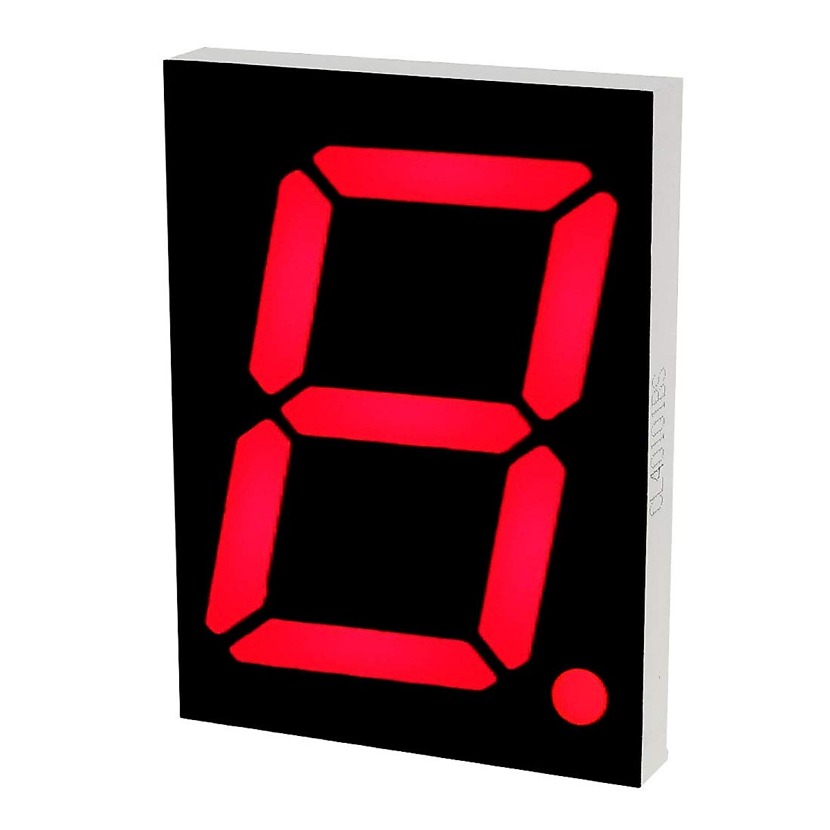 uxcell Common Anode 10 Pin 1 Bit 7 Segment Display 4.8 x 3.54 x 0.59 Inch 4" Red LED Display Digital Tube