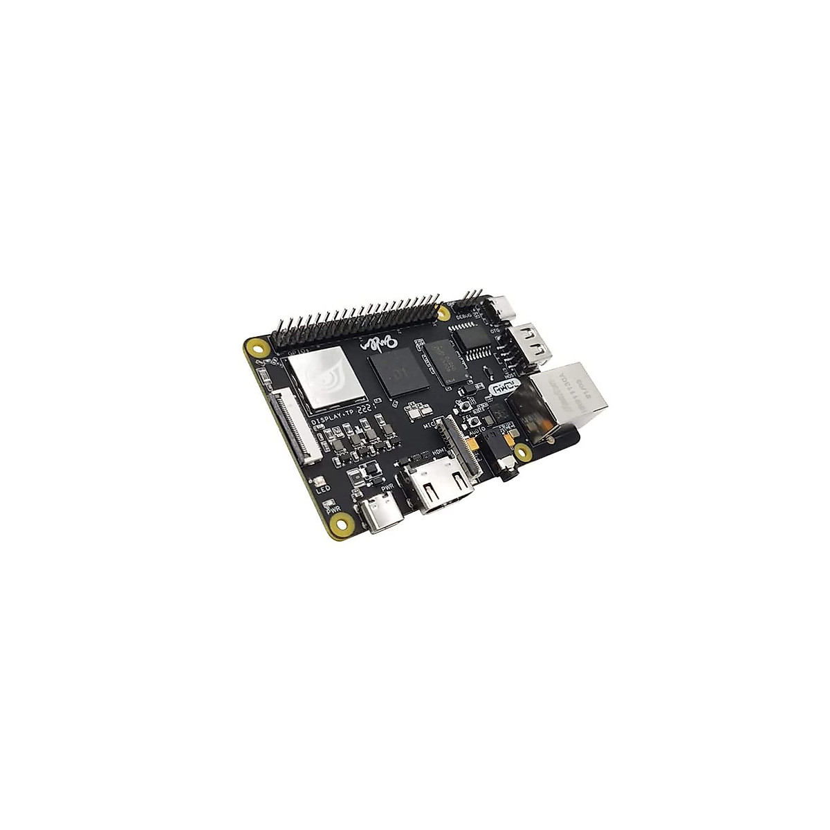 Sipeed Nezha Allwinner D1 64bit RISC-V AIoT Linux Single Board Computer with 2GB DDR3 RAM 256MB Nand Flash Onboard 2.4GHz WiFi4 BT Gigabit Ethernet for lOT Application Support Tina Debian RTOS