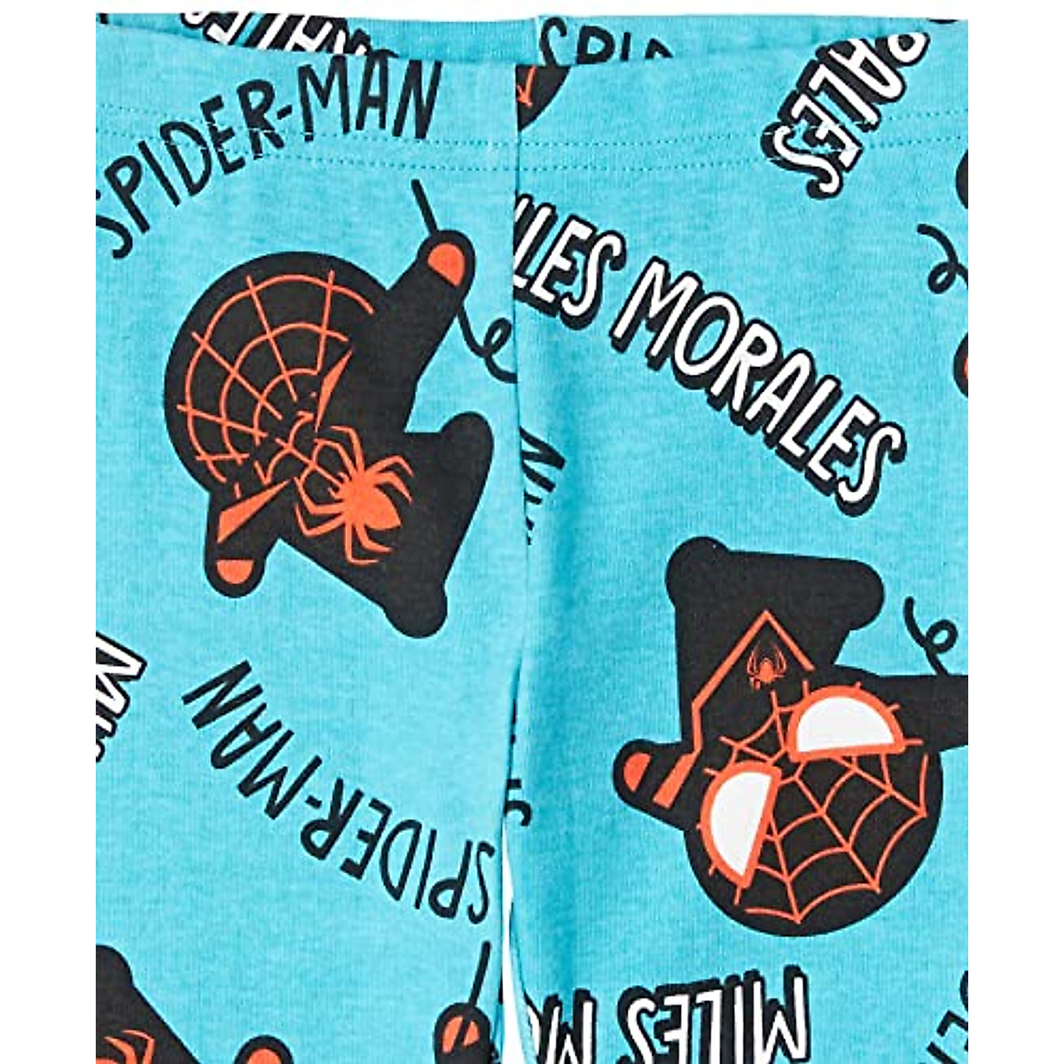 Amazon Essentials Disney | Marvel | Star Wars Boys' Pajama Set (Previously Spotted Zebra), Pack of 2, Marvel Miles Morales, 12
