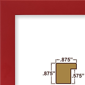 Craig Frames Confetti, Modern Red Picture Frame, 11 x 17 Inch