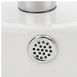 Ruluti 5 Pcs Sink Overflow Ring Basin Trim Bath Sink Hole Round Overflow Drain Cap Cover Hole Spares for Kitchen Bathroom