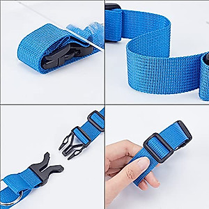 PH PandaHall 4pcs Add a Bag Luggage Strap Jacket Gripper Adjustable Suitcase Belt Straps Carry-on Baggage Suitcase Straps Belts for Extra Bags Travel Attachment Accessories