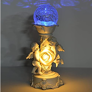 HOMESHINE Christmas Decoration Solar Garden Light Angel Statues Outdoor décor Lights