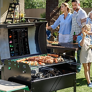 Laojbaba Meat Smoker Guide-Meat Temperature Magnet Smoker Meat Magnet Smoking Accessories BBQ Lovers Grill Grilling Accessories 7x10inch