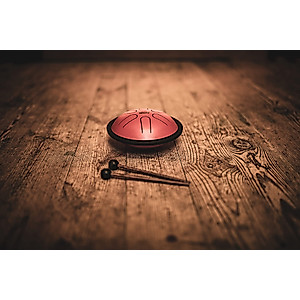 Nino Percussion Mini Melody Steel Tongue Drum with Mallets — for All Ages — Easily Create Songs, for Classroom Music, 2-Year Warranty (NINO980R)