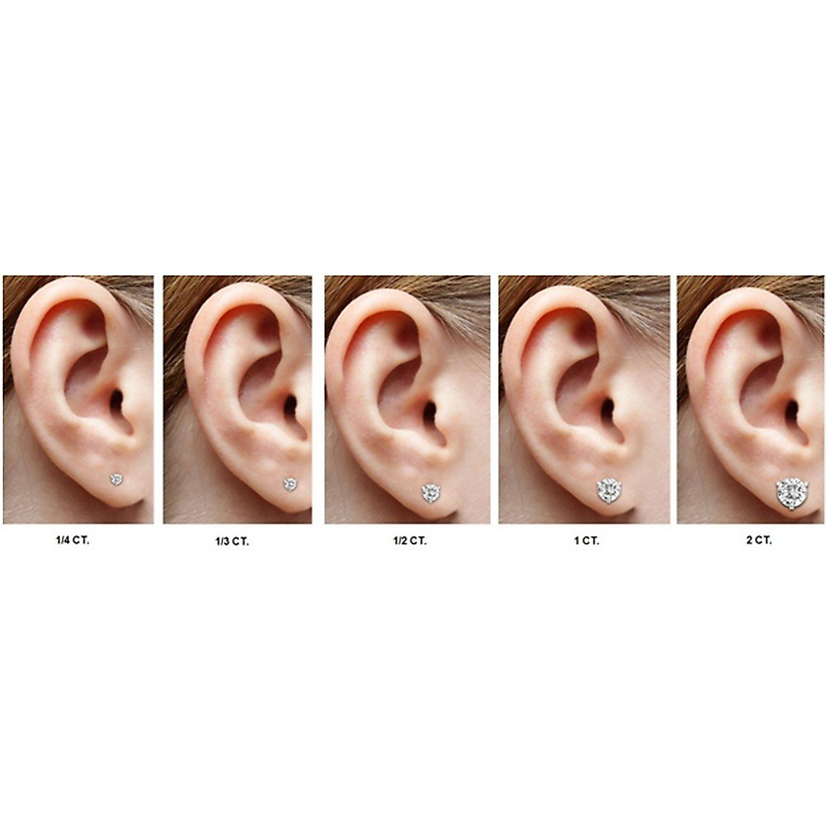 10 Carat Total Weight Black Diamond Solitaire Stud Earrings Pair 18K Yellow Gold Popular Premium Collection 4 Prong Push Back