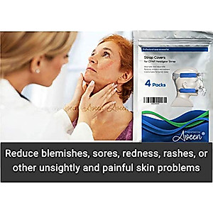 4-Packs CPAP Strap Covers, CPAP Strap Comfort Pads, CPAP face Pads, CPAP Cushion Covers