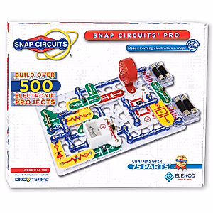 Snap Circuits Pro SC-500 Electronics Exploration Kit | Over 500 Projects Full Color Project Manual 73 + Parts STEM Educational Toy for Kids 8