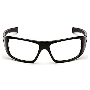Pyramex Safety-SB5610D Goliath Safety Eyewear, Black Frame, Clear Lens
