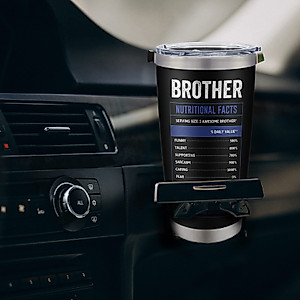 Big Brother Gift,Gifts for Brother Tumbler Coffee 20oz 1PC,Brother Birthday Gifts,Brother Gifts from Sister,Birthday Gifts for Brother,Best Gift Idea for Brother Men Him,Brother American Flag Cup