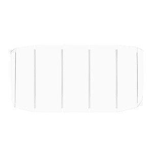 PENNZONI Drum Shield 5ft w/Living Hinges, Comes w/ 7 Drum Panels & Living Hinges, Premium Clear Acrylic Panels, Drum Screen