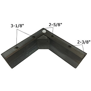 Elegent Upholstery 2-1/2" L Shaped Corner Sofa Wood Furniture Legs Espresso Finish - Set of 4 Legs