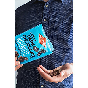 Diamond of California Salted Dark Chocolate Walnuts, 4 oz, 1 Pack