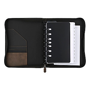 AT-A-GLANCE Simulated Leather Undated Starter Set, 43184 DAY-TIMER, Desk Size, Distressed Brown (031-0140-04)