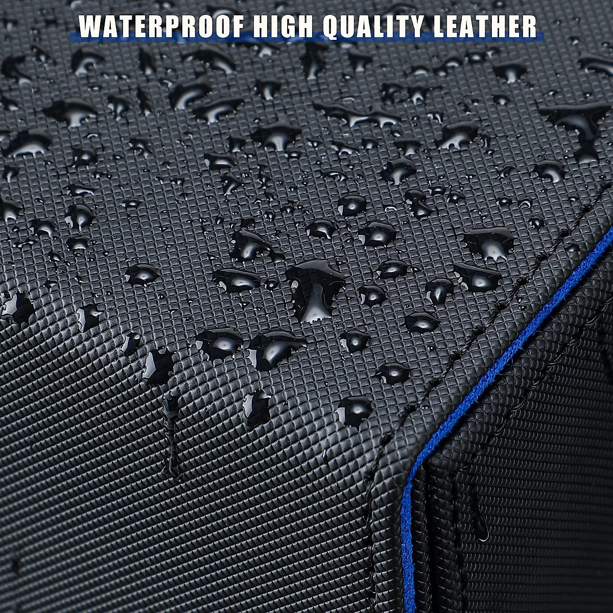 Weewooday 3 Pieces Leather Deck Card Boxes Cards Deck Game Box for 100 Plus Cards Compatible with MTG(Black Blue, Red, Green, Horizontal)