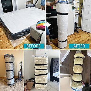 Queen/Full Mattress Vacuum Bag for Moving and Storage, Memory Foam Latex Mattress Storage Bags Full Queen Size for Mattress up to 14 Inches