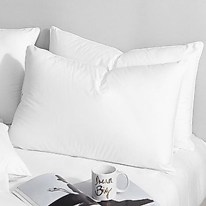 Joyching Standard Size Pillow Set of 4 Bed Pillows for Sleeping Hotel Down Alternative Pillows Cooling Neck Pillows for Side Sleepers (20x26 inches, 4 Pack)