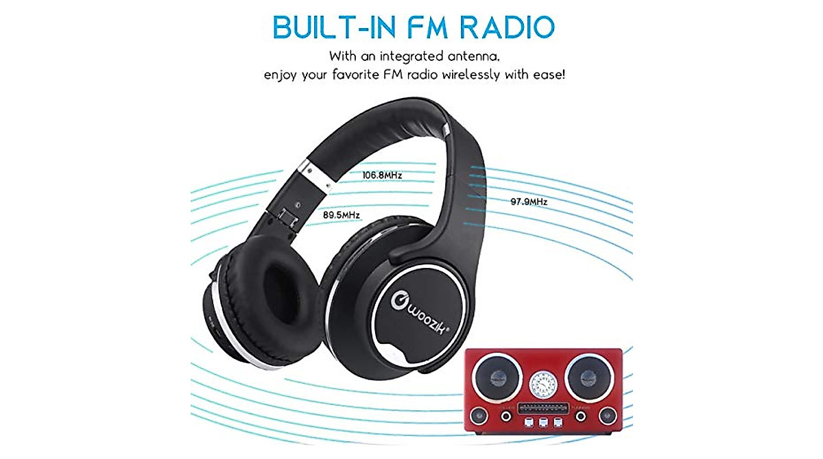 WOOZIK Twist Wireless Headphones & Portable Speaker | 2-in-1 Bluetooth ...
