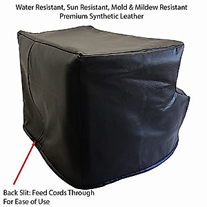 DCFY Printer Dust Cover Compatible with Epson Workforce Pro WF-4830 | Waterproof | Premium Synthetic Leather - Padded