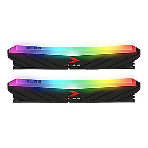 PNY XLR8 Gaming 32GB (2x16GB) DDR4 DRAM 3200MHz (PC4-25600) CL16 1.35V RGB Dual Channel Desktop (DIMM) Memory – MD32GK2D4320016XRGB