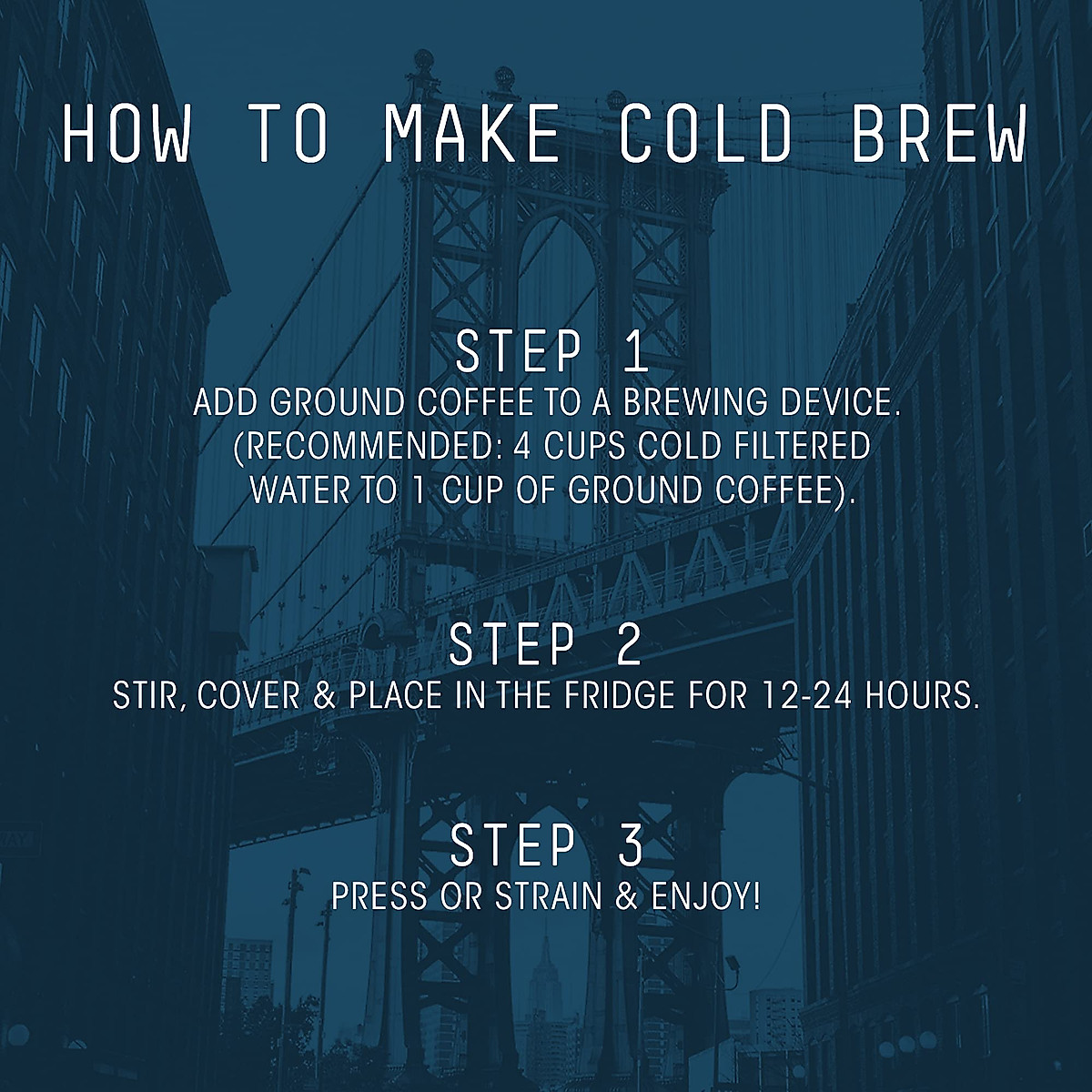 Stone Street Cold Brew Coffee, High Caffeine ‘Boost Blend’, Coarse Ground Coffee, Dark Roast, 2 LB