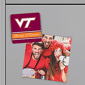 P. Graham Dunn Virginia Tech Always and Forever 2.75 x 2.75 MDF Wood Refrigerator Magnet