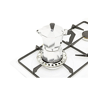 KitchenCraft Gas Ring Reducer Trivet, Galvanised Iron, 12 cm, Silver