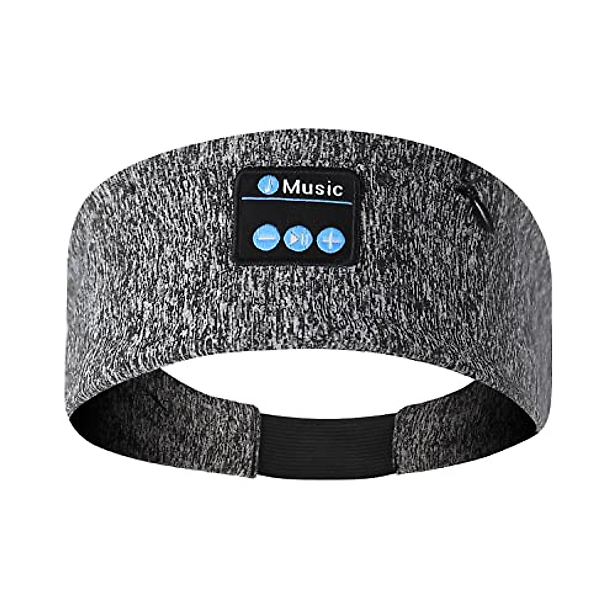 HaetFire Sleep Headphones Wireless Sports Headband, Sleeping Headsets Soft Elastic Band Music Headband Sweatband Earphone with Ultra-Thin Speakers Mic for Women Men Workout Running Yoga Travel