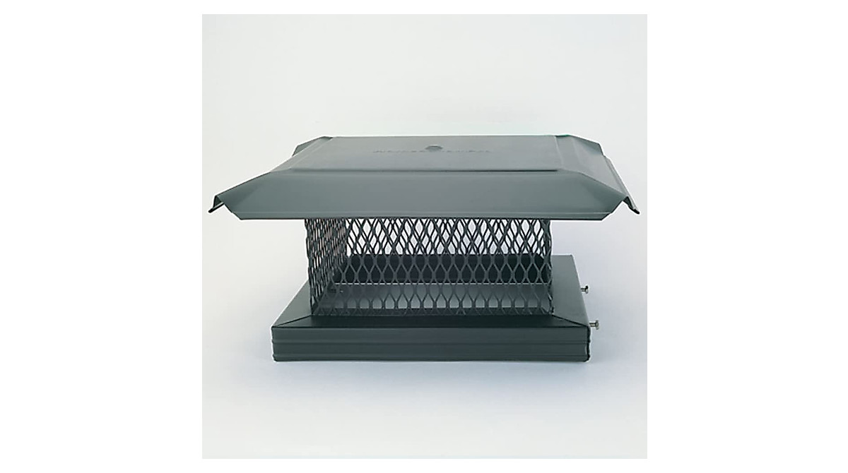 Homesaver Pro 13x13 Galvanized Chimney Cap with Mesh 3/4" Mesh