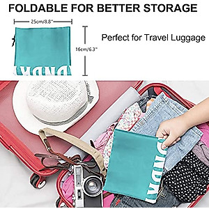 Bbzeal 2 Pack XL Travel Laundry Bags, Machine Washable Dirty Clothes Organizer,with Drawstring Closure,Light Blue and Grey