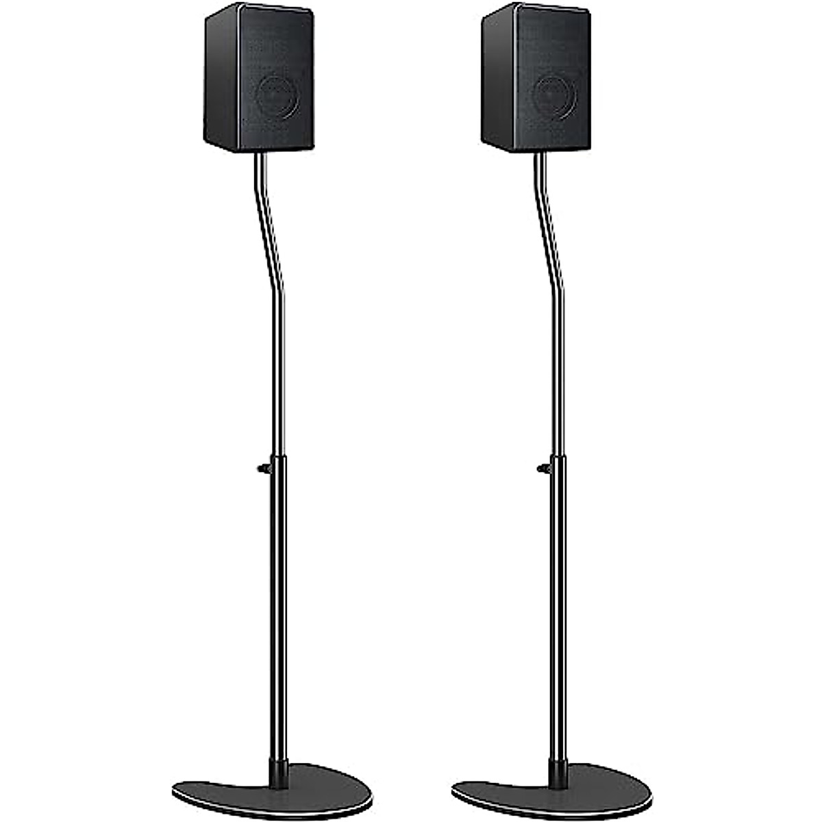 Mounting Dream Height Adjustable Speaker Stands Mounts, One Pair Floor Stands, Heavy Duty Base Extendable Tube, 11 LBS Capacity Per Stand, MAX 40" Height Adjustment MD5401 (Speakers Not Included)