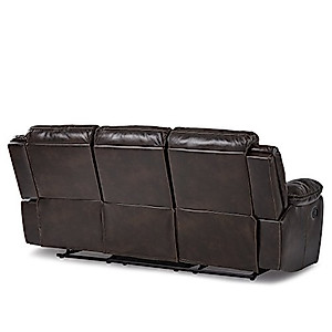 Homelegance Bastrop Double Reclining Sofa (Manual), Brown