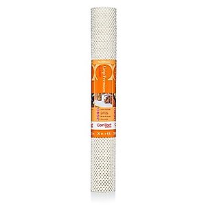 Con-Tact Brand Grip Premium Thick Non-Adhesive Shelf and Drawer Liner, 20" x 4', Bright White